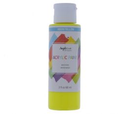 1.99 NEON YELLOW ACRYLIC PAINT 2 FL OZ