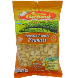 UNSALTED PEANUTS 8 OZ