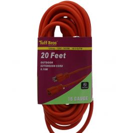 14.99 TUFF BROS EXTENSION CORD 20 FT