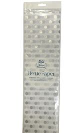 1.99 TISSUE PAPER SILVER DOT PATTERN
