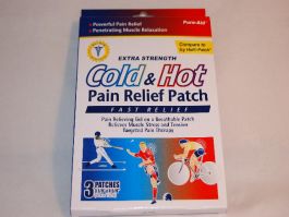 Pure Aid Extra Strength Cold and Hot Pain Relieving Patch 3 Count