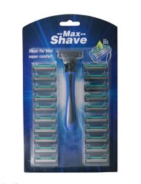 4.99 MAX SHAVE RAZOR FOR MEN 20 PACK